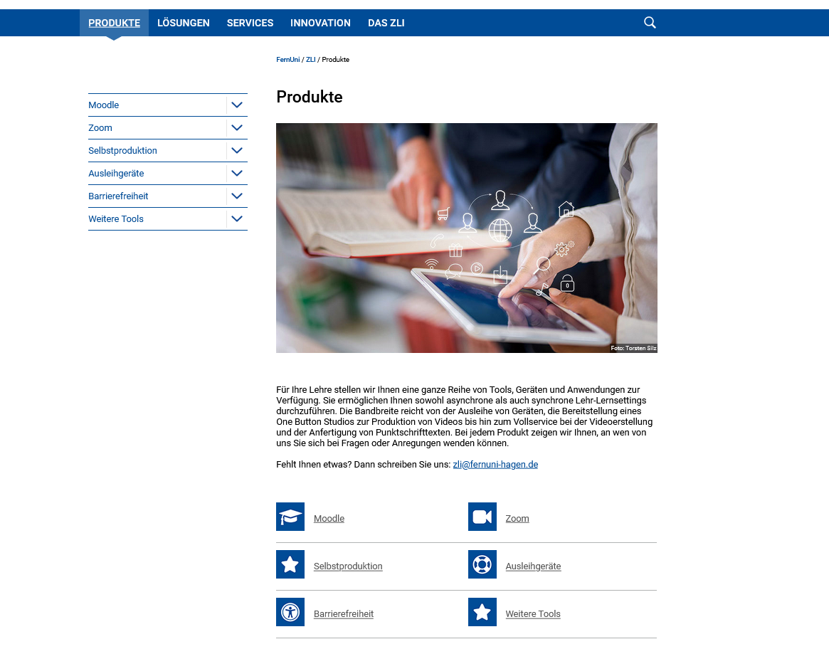 Neue ZLI Webseiten: bessere Navigation, schnelleres Finden und ...